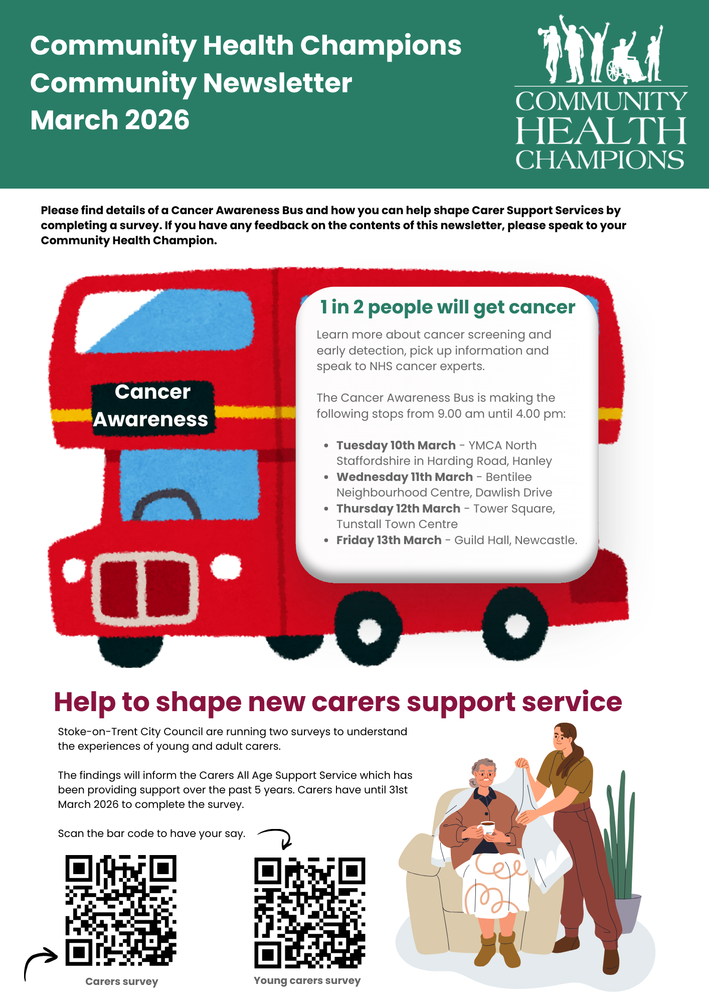 March Community Newsletter - Community Health Champions
